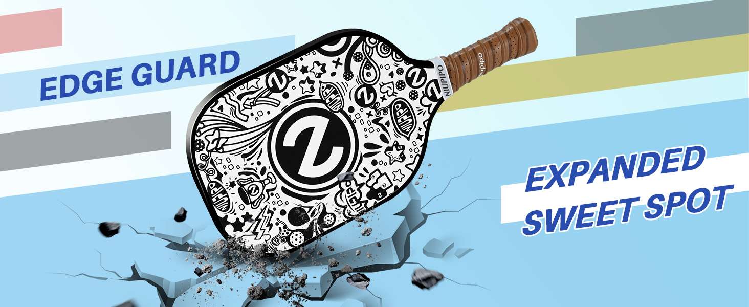 Fiberglass Pickleball Paddle Street Graffiti MX-51 Set with 1 Bag, 2 p